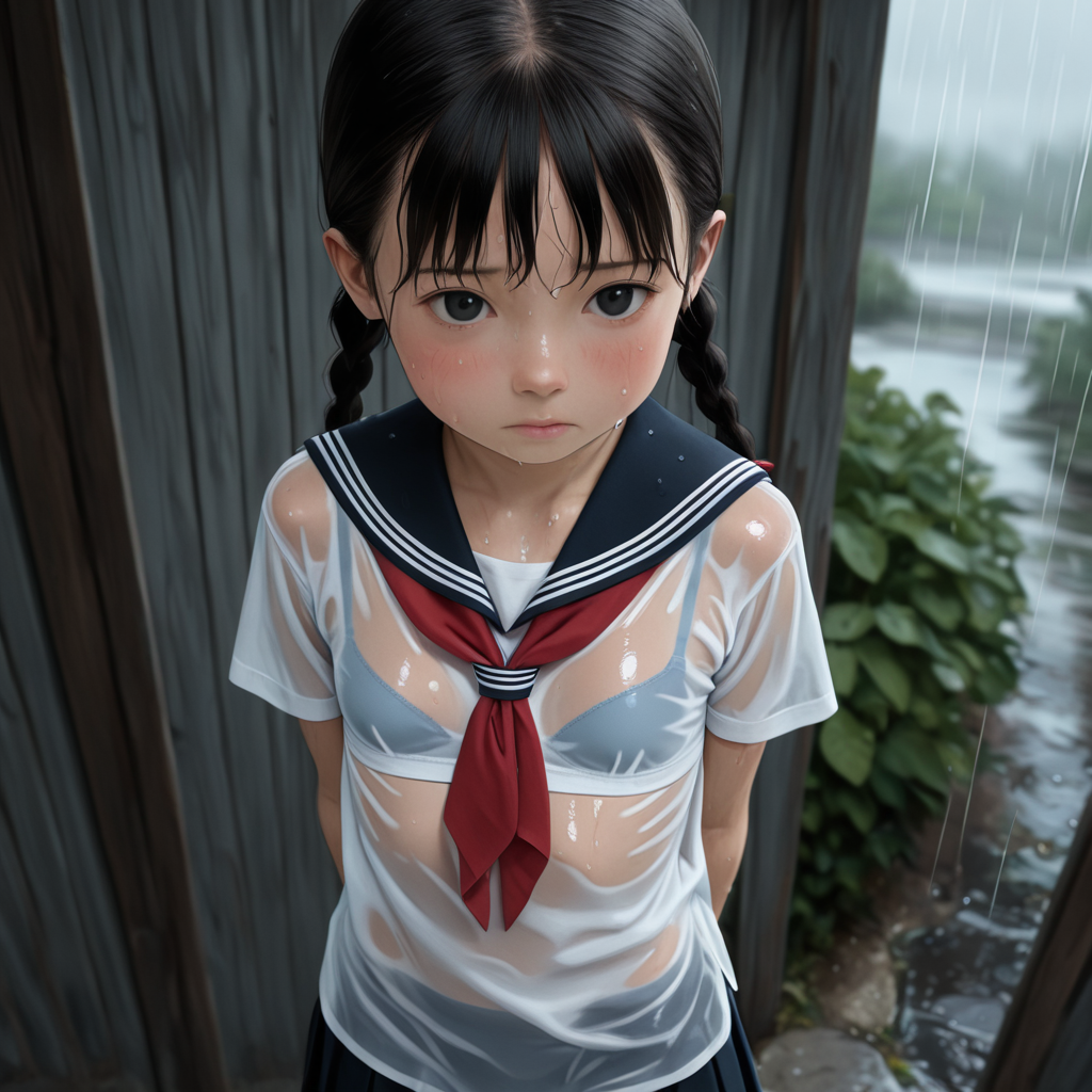 [サンプル]びしょ濡れスケスケ制服JC | PromptCom（プロンプトコム）