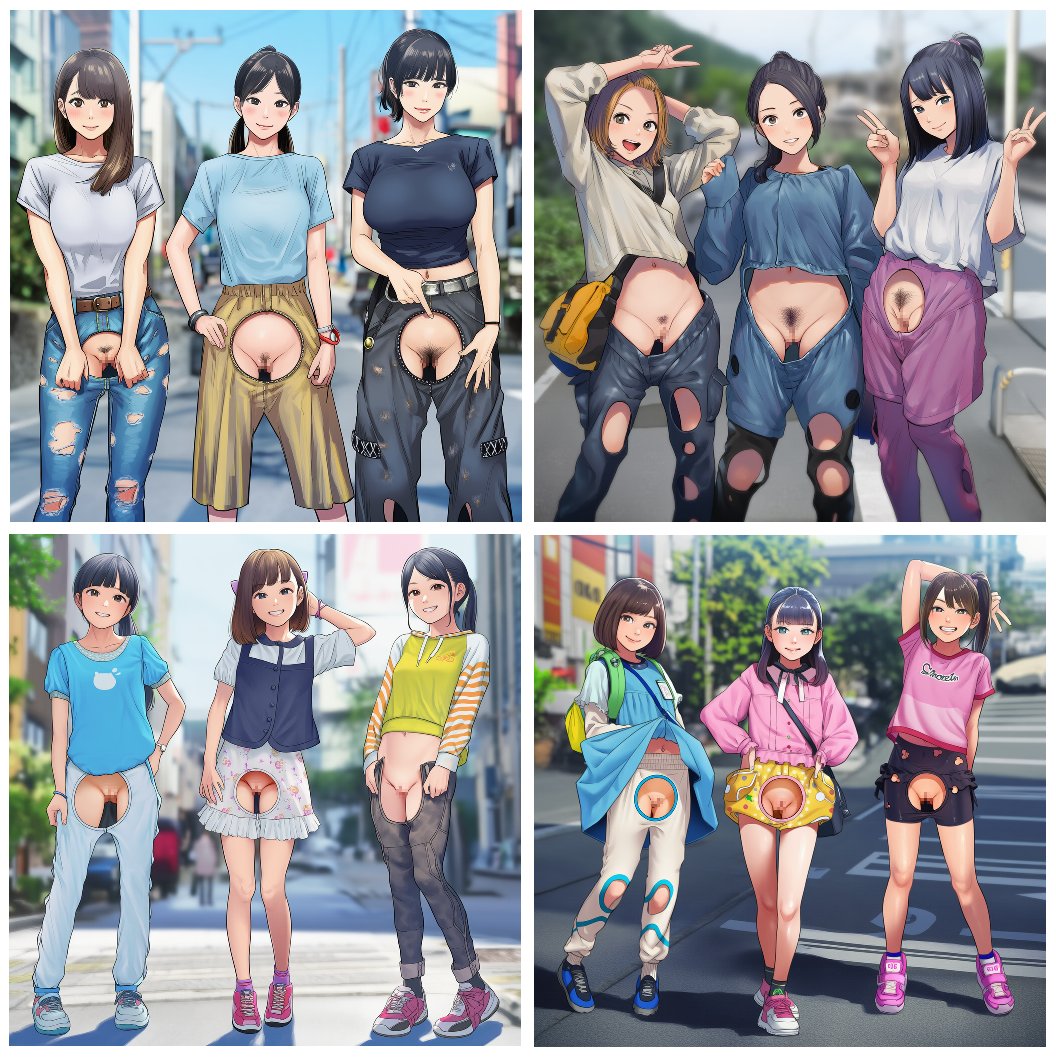 穴あきズボン⑤ JK JC JS サンプル | PromptCom（プロンプトコム）