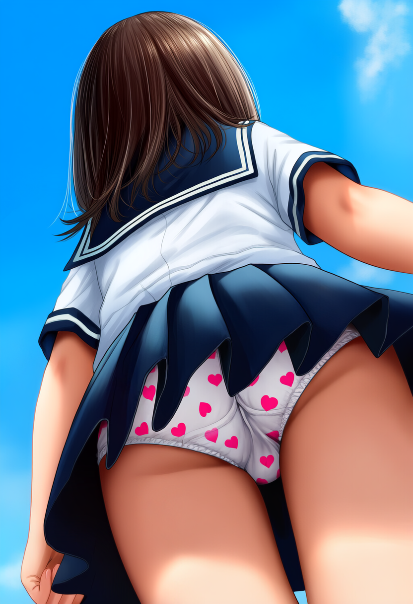 今日のぱんつの色は…【JKパンチラ】 | PromptCom（プロンプトコム）